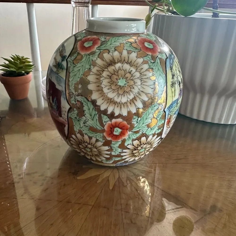 Accents | Vintage Chinese Jingdezhen Famille Rose Porcelain Ginger Jar ...